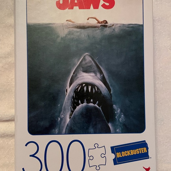 Toys | Blockbuster Jaws Movie Poster 50 Piece Jigsaw Puzzle New Sealed ...